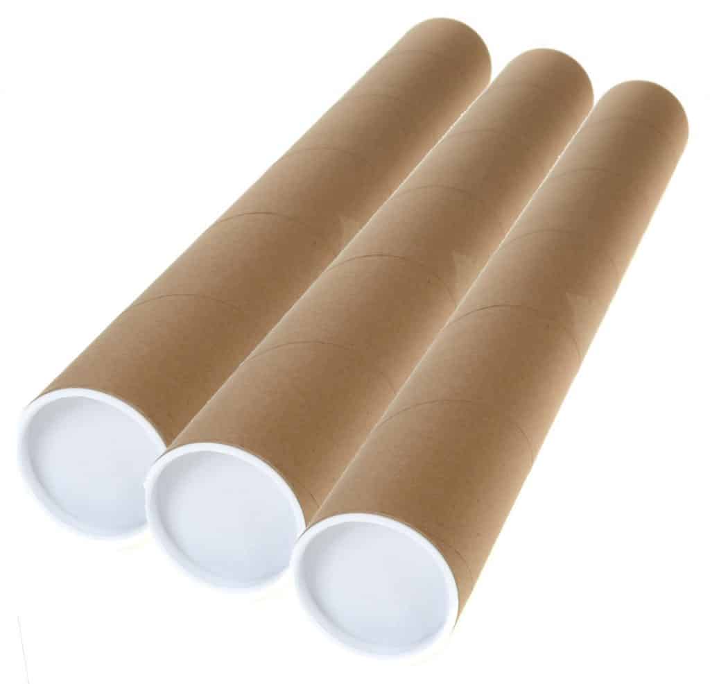 A0 Postal Poster Tubes (127mm x 940mm) 5″ x 37″ + End caps – EasiPack